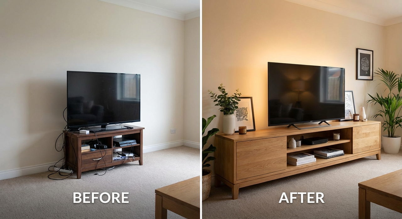 TV Stand Size Guide: How to Choose the Right Size for Your TV - POVISON ...
